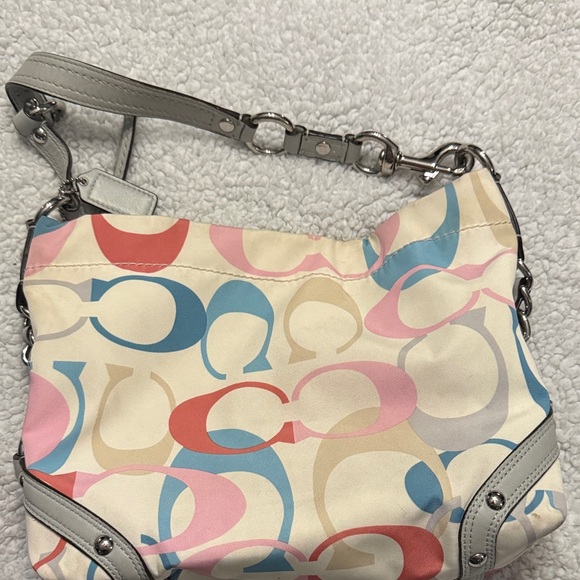 Coach | Bags | Coach Multicolor Signature Shoulder Bag | Poshmark